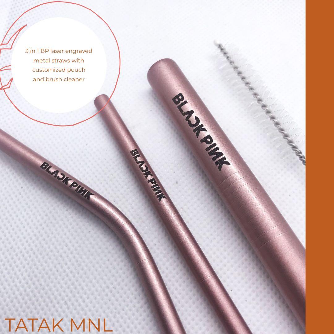 Customized Blackpink Metal straws, Hobbies & Toys, Stationary & Craft ...