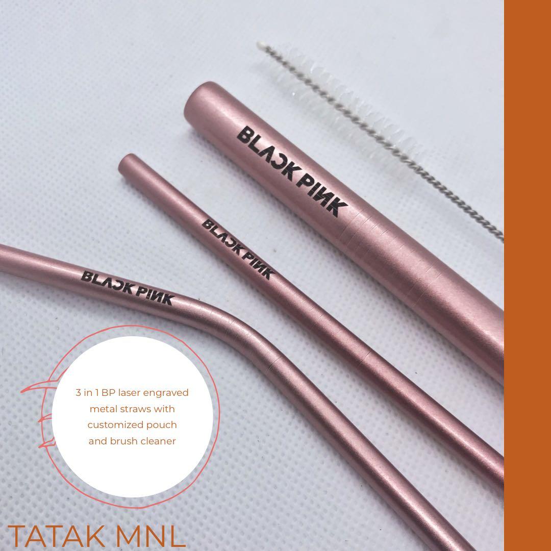 Customized Blackpink Metal straws, Hobbies & Toys, Stationary & Craft ...
