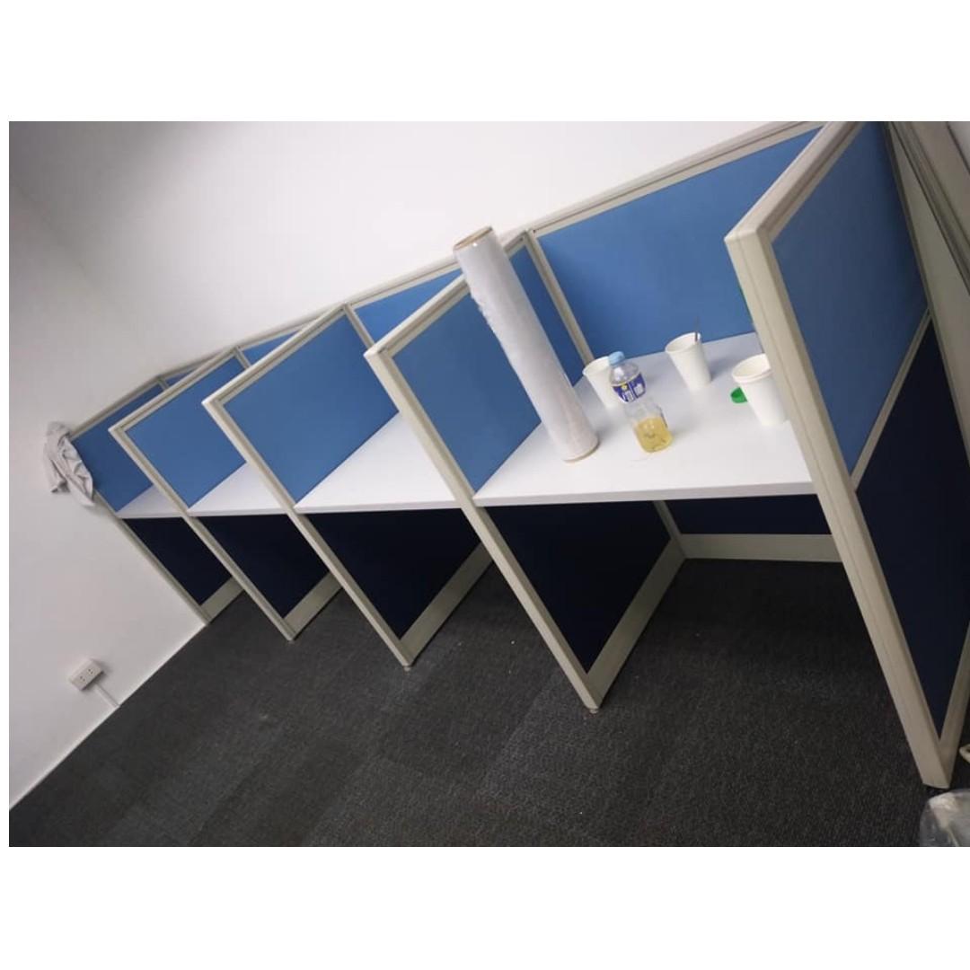 Full Fabric Partition (2 Tone Color) Customized, Furniture & Home ...