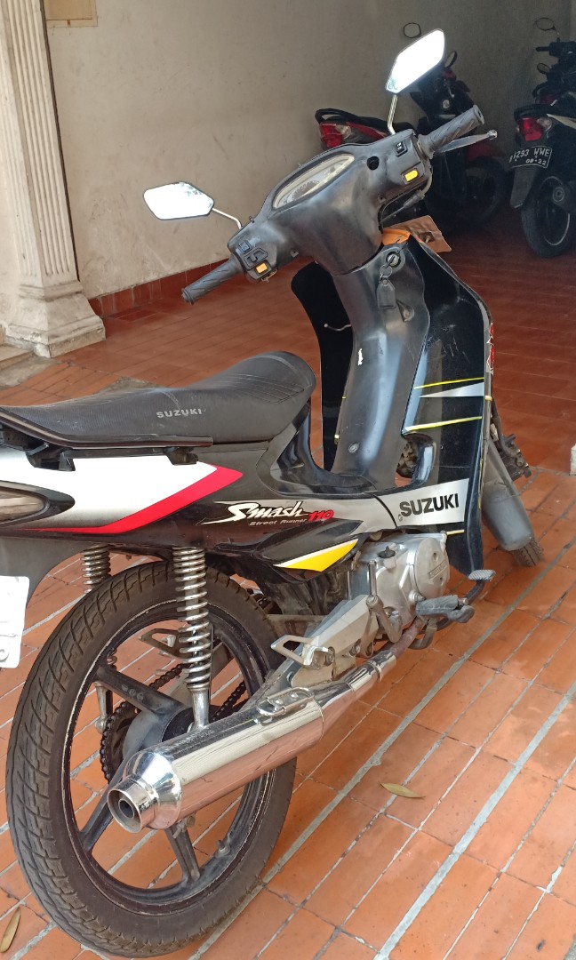 Jual Suzuki smash SR surat lengkap mesin gres ori, Motor di Carousell