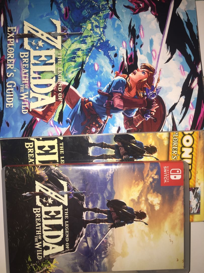 Legend of Zelda BOTW w/ explorer guide, Video Gaming, Video Games ...