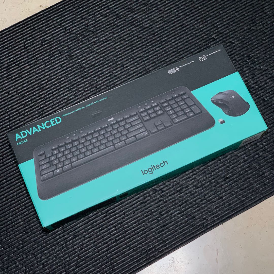 Logitech MK545 Advanced Wireless Keyboard + Mouse Set, Computers & Tech ...