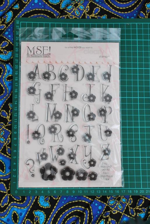 MSE! TT201 Large Posey Caps Photopolymer Alphabet Stamps, Hobbies ...