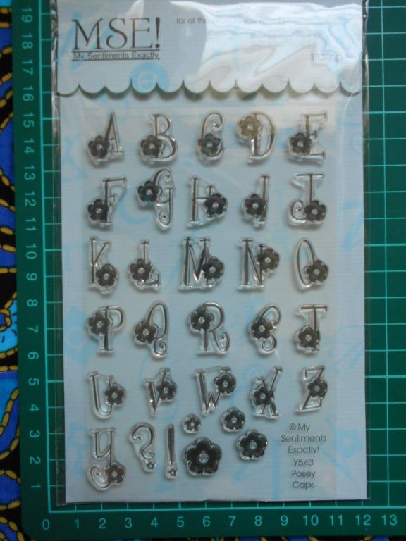 MSE! Y543 Posey Caps Photopolymer Alphabet Stamps, Hobbies & Toys ...