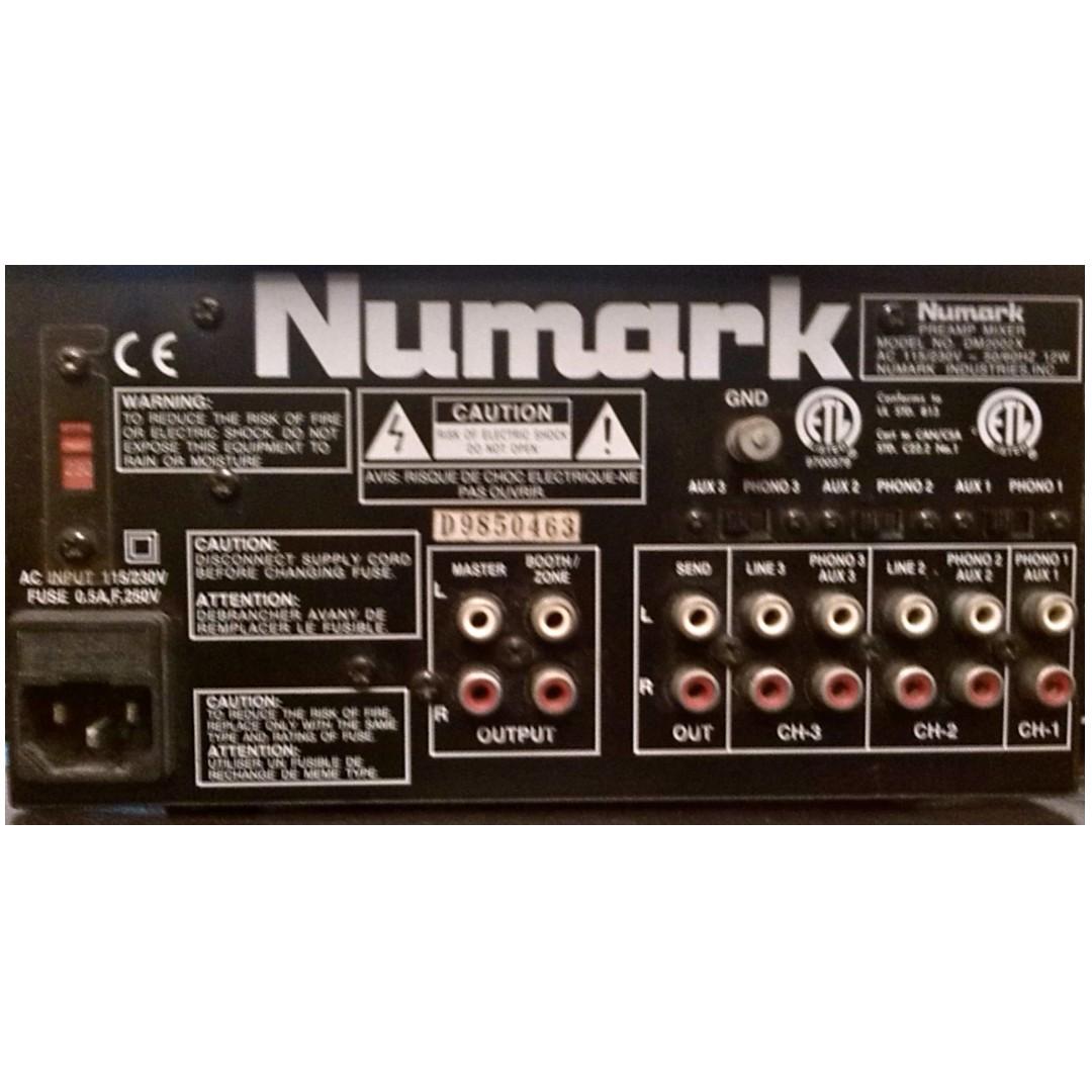 NUMARK DM2002X Pro Master Mix, Hobbies & Toys, Music & Media, Music ...