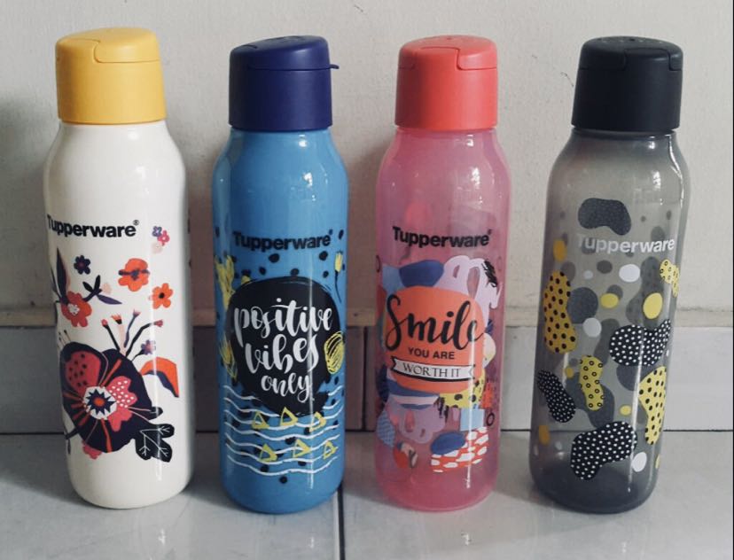 Original TUPPERWARE water bottles, Furniture & Home Living, Kitchenware ...