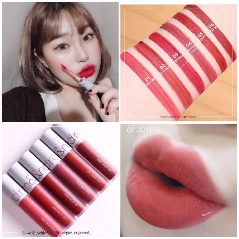 (25色選)Romand zero velvet tint 零感霧面奶油唇釉, 美容＆個人護理, 健康及美容 - 皮膚護理, 化妝品 ...