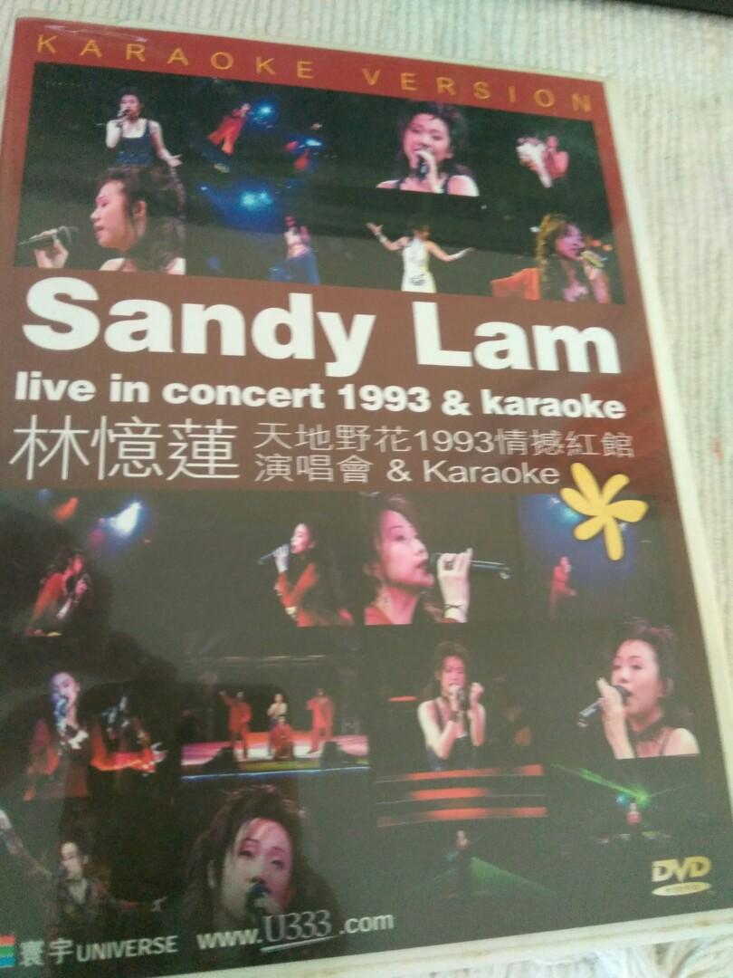 Sandy Lam live in concert 1993 & Karaoke DVD, Hobbies & Toys, Music & Media, CDs & DVDs on Carousell