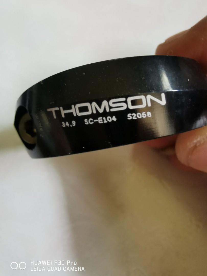 Thomson Masterpiece layback Seat post, seat clamp and fizik saddle ...