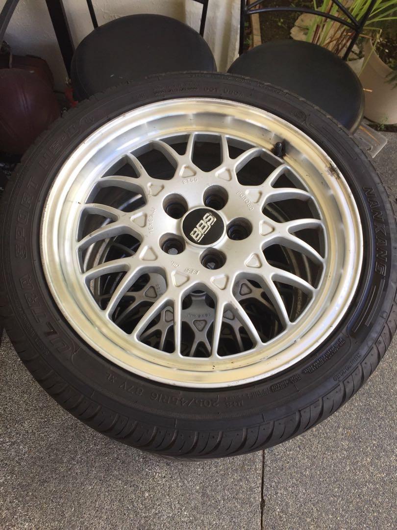 ORIGINAL BBS FORGED JAPAN MAGS RIMS WHEELS 16 inch 5X100, Car Parts ...