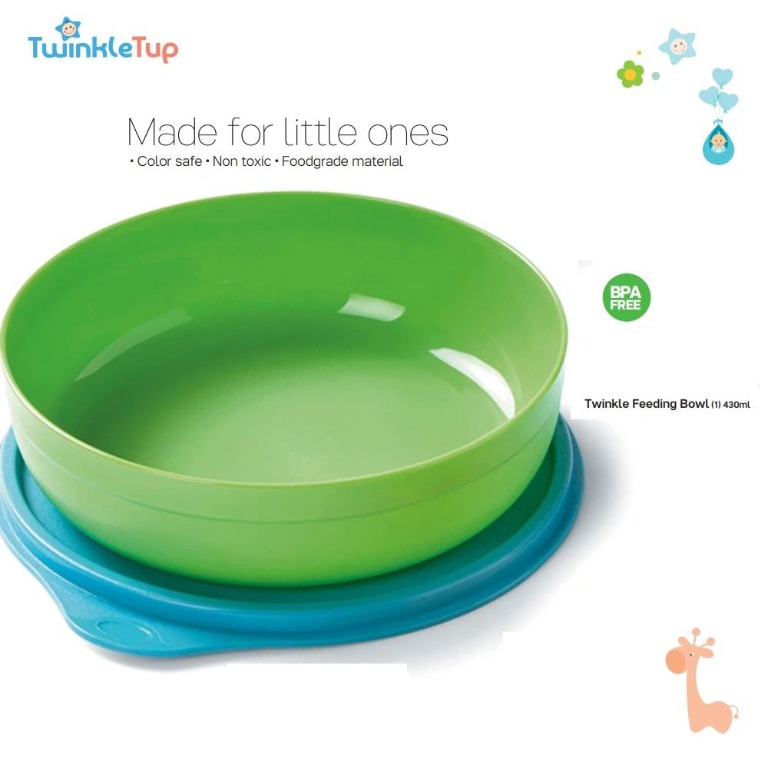 Tupperware Twinkle Feeding Bowl (1) 430ml, Furniture & Home Living ...