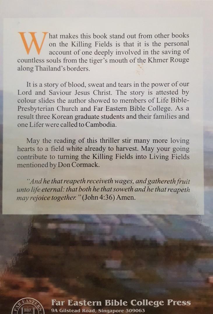 With Christ In The Killing Fields Book By Jimmy Rim, Hobbies & Toys ...