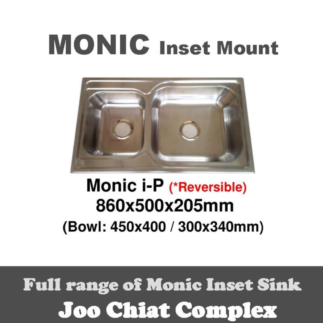 86cm Reversible i-P Kitchen Sink Top Mount, Furniture & Home Living ...