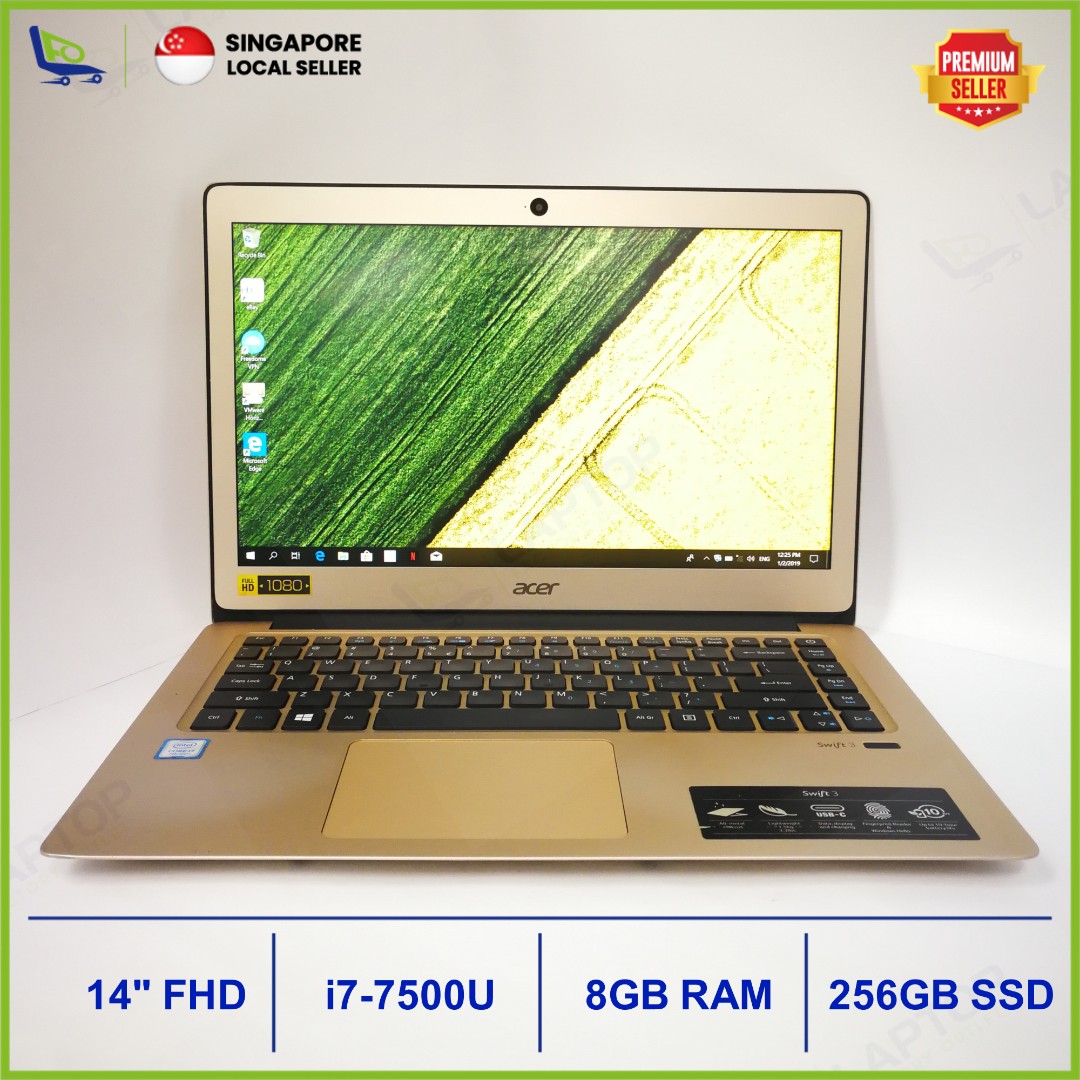 ACER SWIFT 3 SF314-51-71UP (i7-7/8GB/256GB) [Premium Preowned], Computers & Tech, Laptops ...