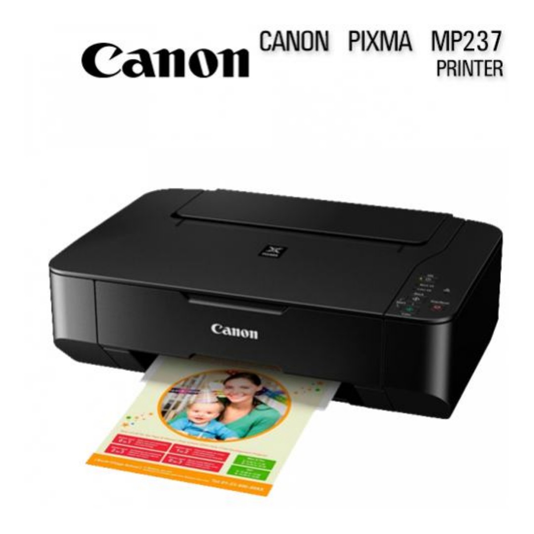 CANON PIXMA MP237 3-in-1 Inkjet Printer Print, Scan, Copy, Computers ...