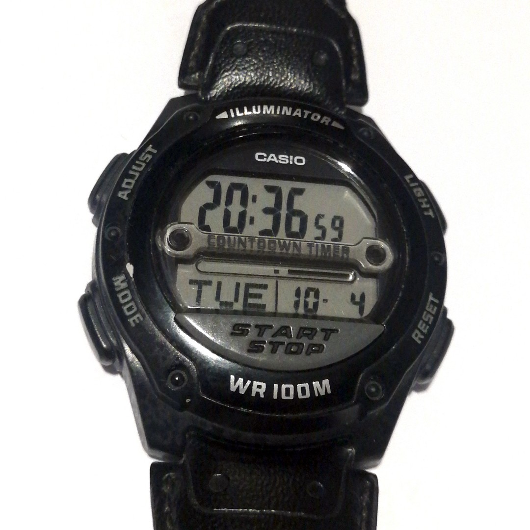 Casio W756-1AV (Black) Digital Watch - USED, Luxury, Watches on Carousell