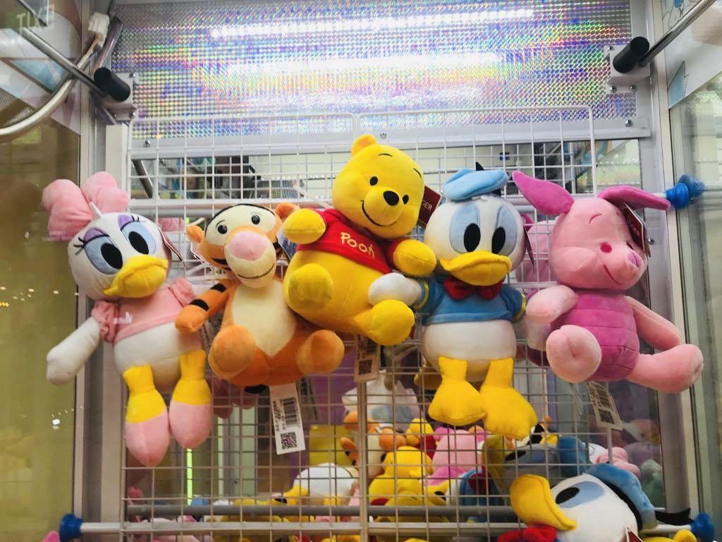 Claw Machined Winnie the Pooh and Friends Pooh Piglet and Tigger with ...