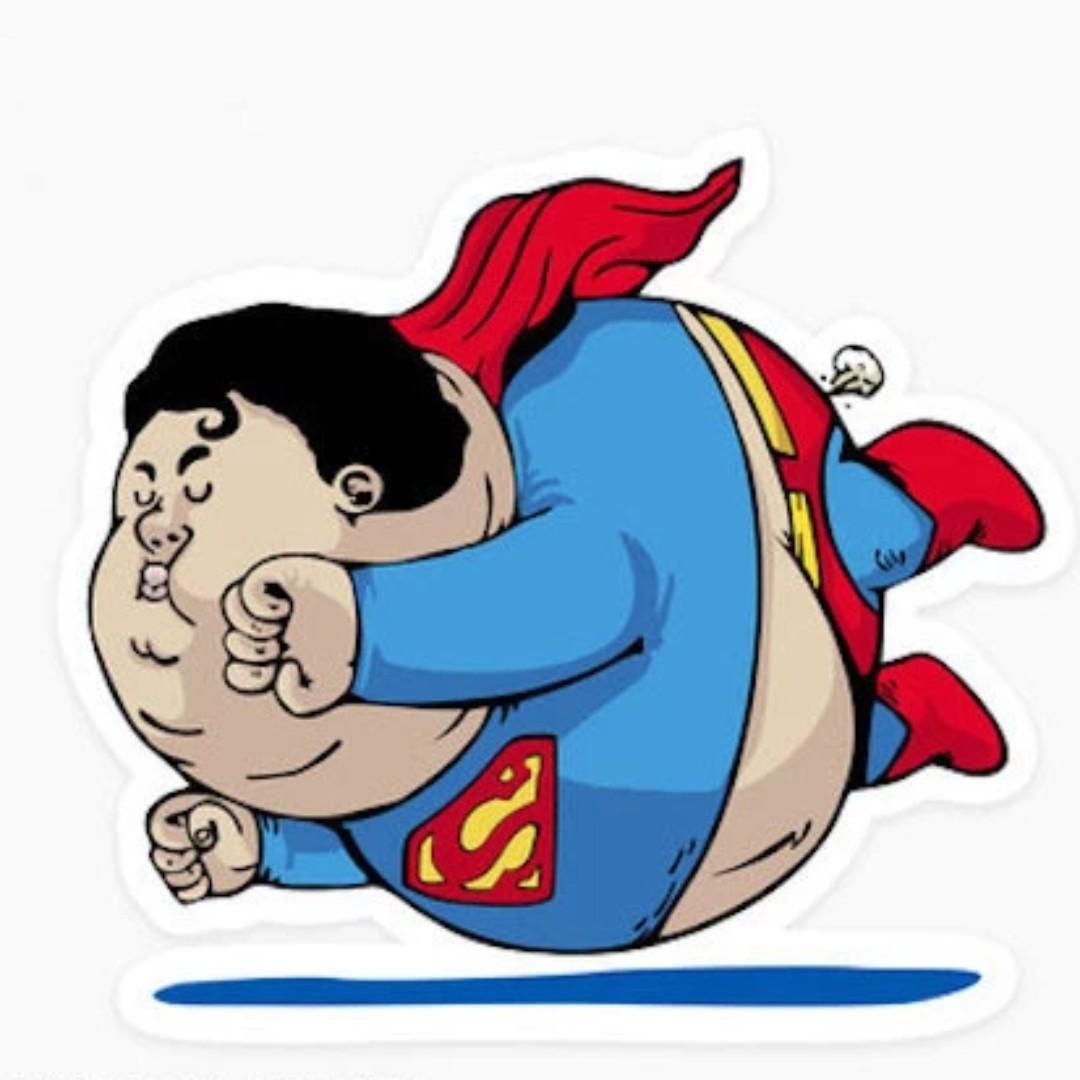 Fat Superman top in grey, Men's Fashion, Coats, Jackets and Outerwear ...