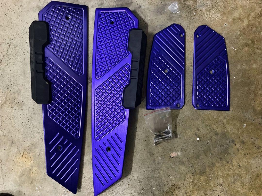 Honda Forza 300 floorboard(blue), Motorcycles, Motorcycle Accessories ...