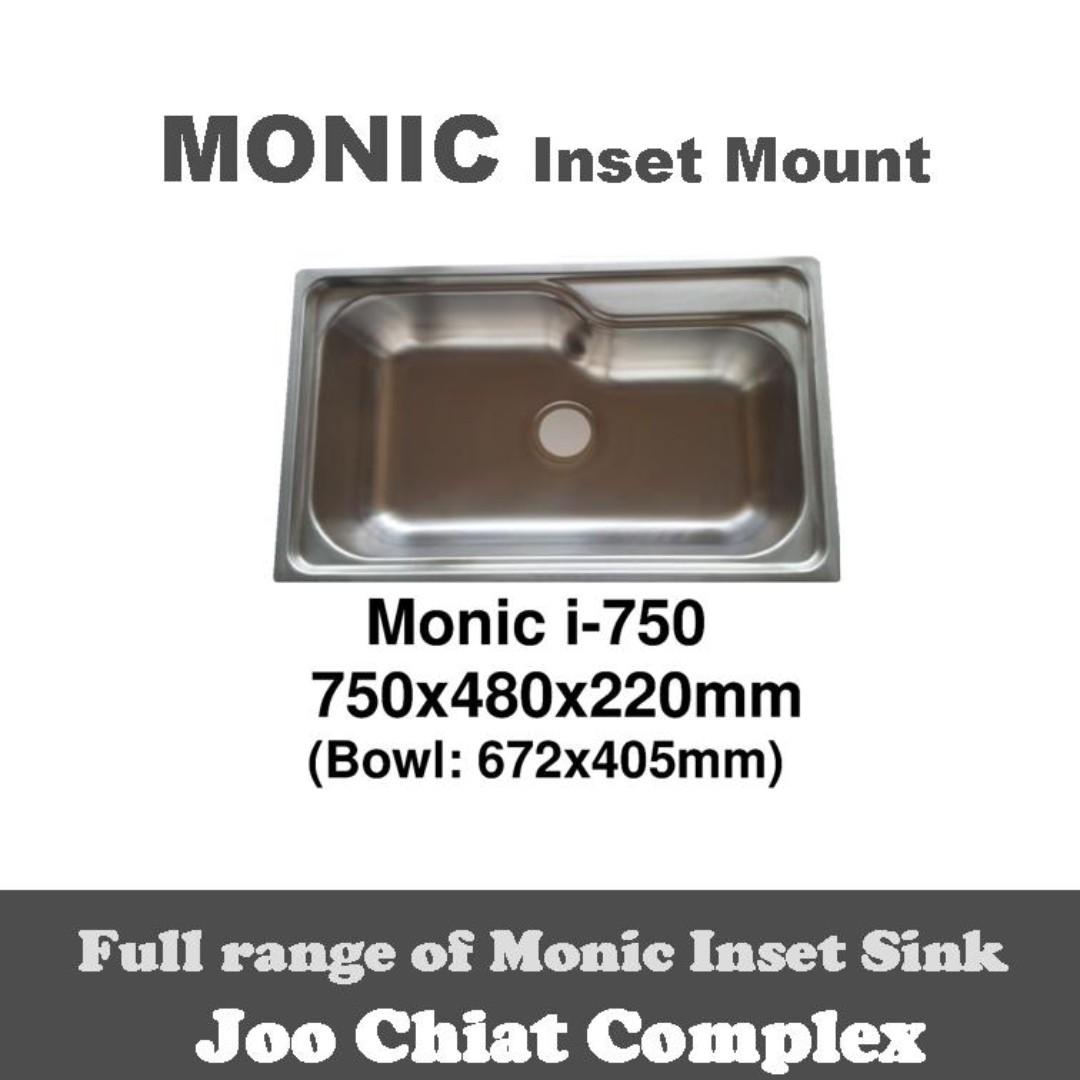Huge Single Bowl Stainless Steel Kitchen Sink 75cm, Furniture & Home ...