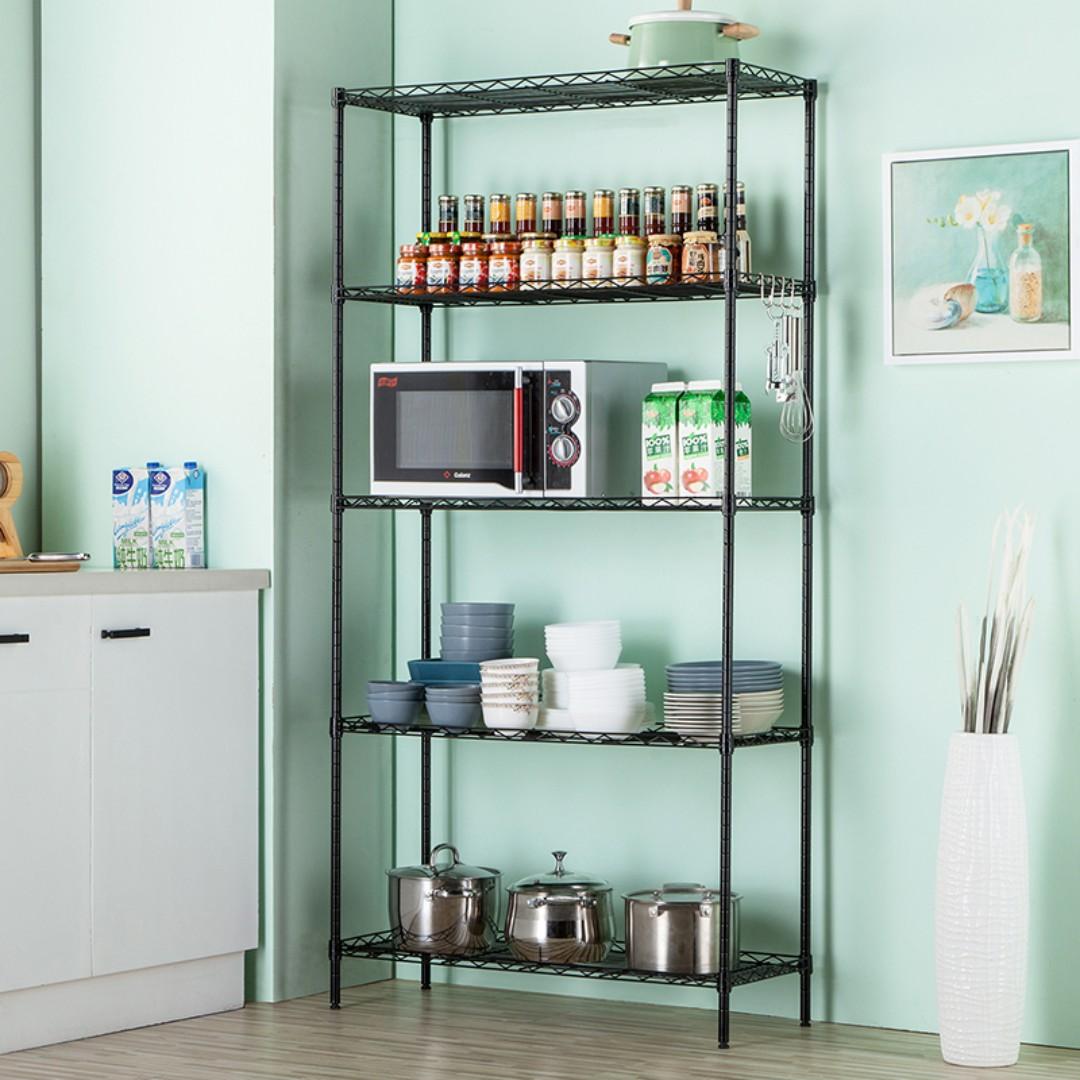 Kitchen Rack 5 layers, Furniture & Home Living, Furniture, Shelves ...
