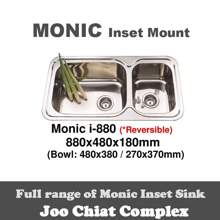 List of MONIC Inset Mount Series Stainless Steel Kitchen Sink ...