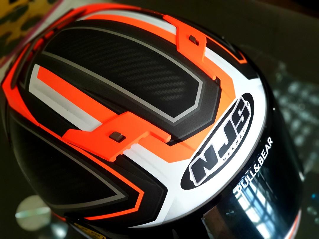 Njs fullface helmet, Motorcycles, Motorcycle Apparel on Carousell
