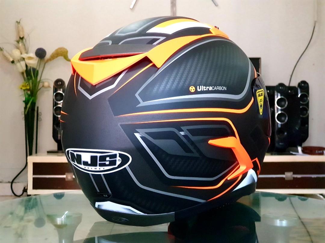 Njs fullface helmet, Motorcycles, Motorcycle Apparel on Carousell