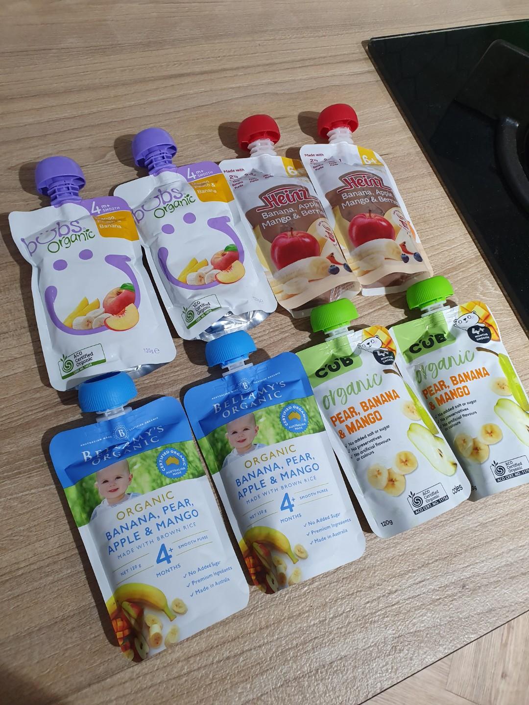 Organic baby purees pouches, Babies & Kids, Bathing & Changing, Diapers ...