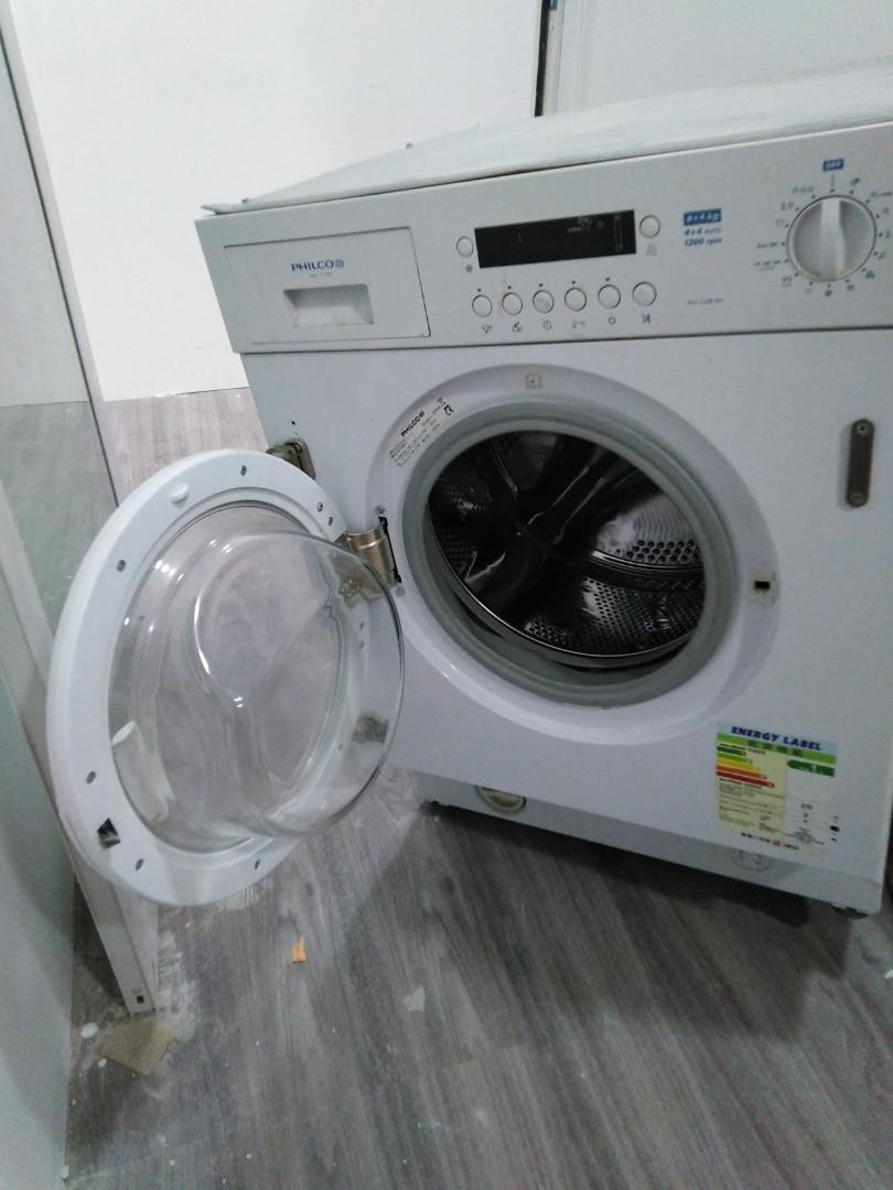 Philco 飛歌 PAS1268EH 6公斤+4公斤 1200轉 掩門式洗衣乾衣機 嵌入式 意大利製造 Washing Machine ...