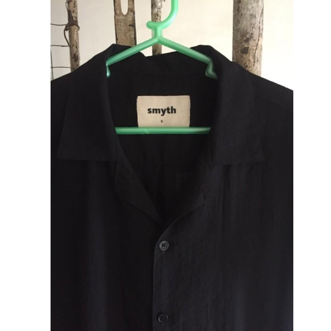 Smyth Button down polo for men Cuban Polo Plain black Small, Men's ...
