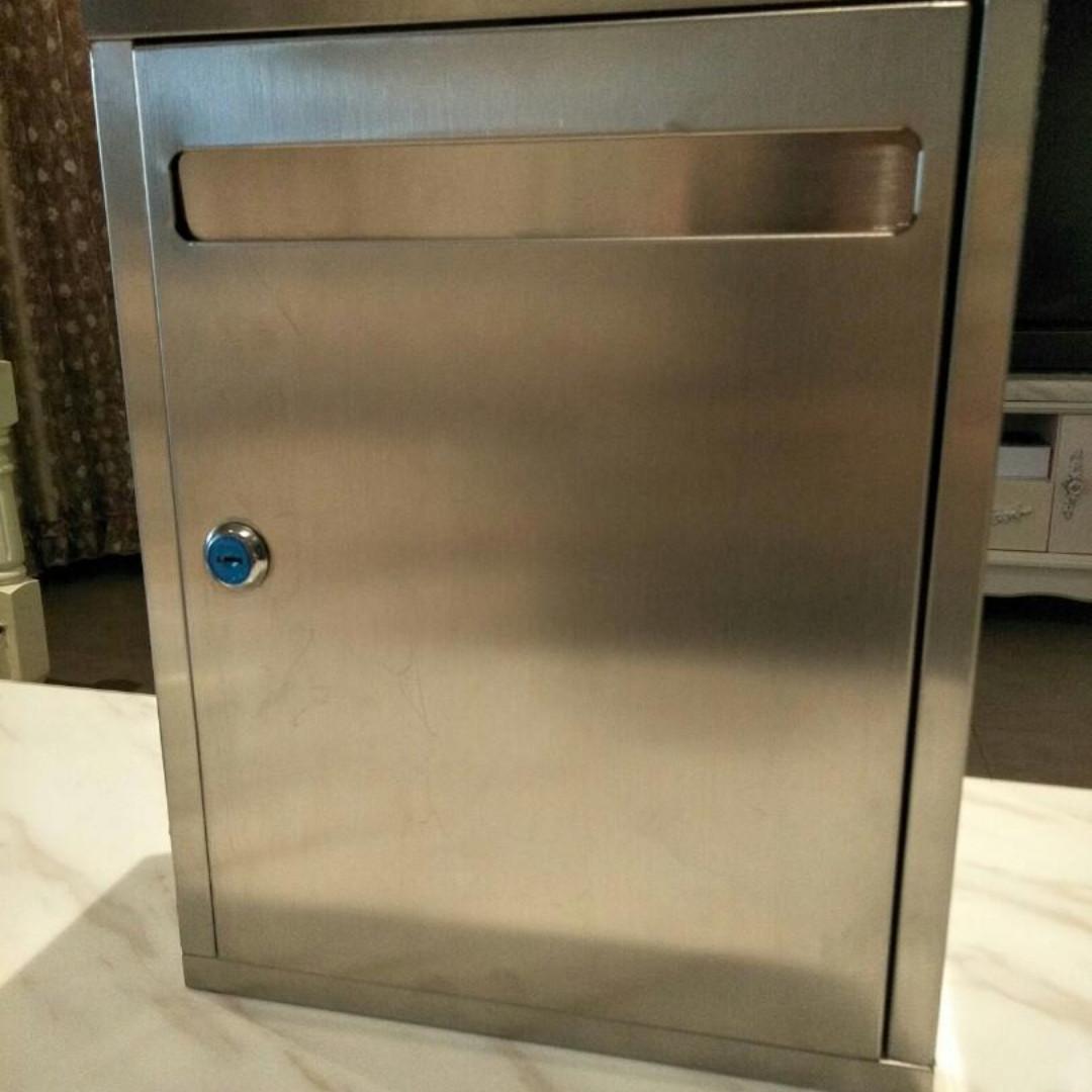stainless steel mailbox / letter box / drop box / feedback box / tender ...