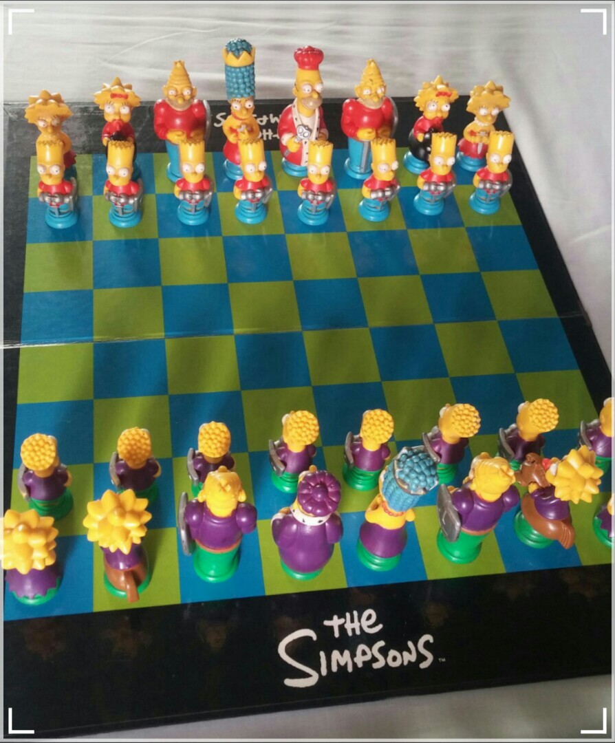 The Simpsons 3D Chess 1992, Hobbies & Toys, Toys & Games on Carousell
