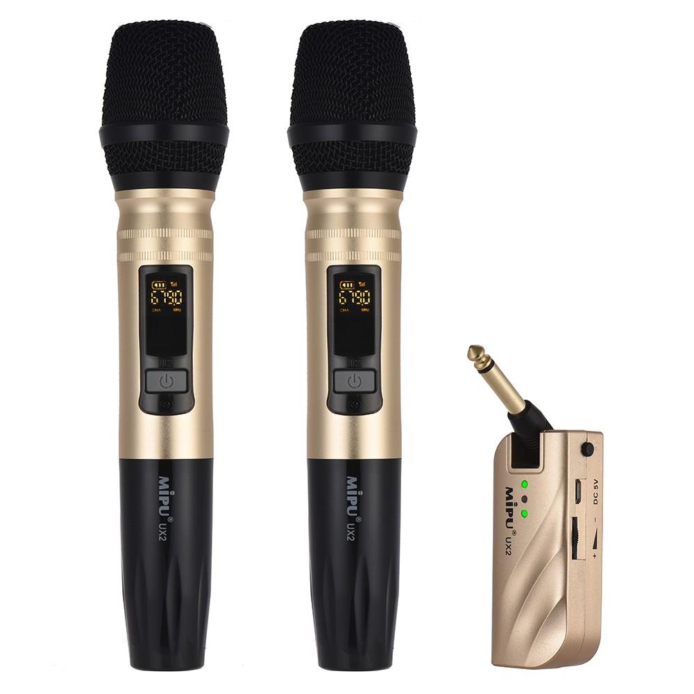 UHF Dual Frequency Wireless Handheld Microphone Mic System (1 Receiver ...