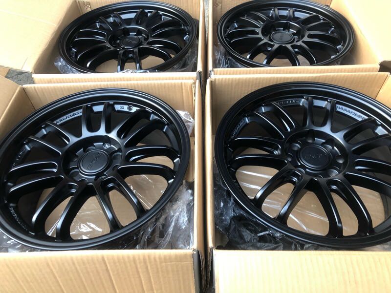 16" RE30 Rays Black Mags code TY296 4Holes pcd 100-114 bnew, Car Parts ...
