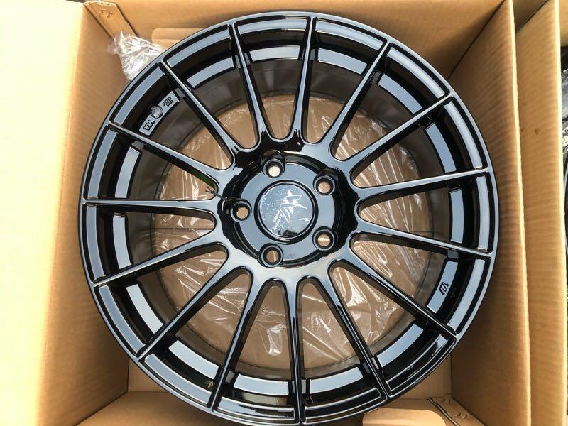 17" Extreme wheels DXW017 Black Mags 5Holes pcd 114 Bnew, Car Parts ...
