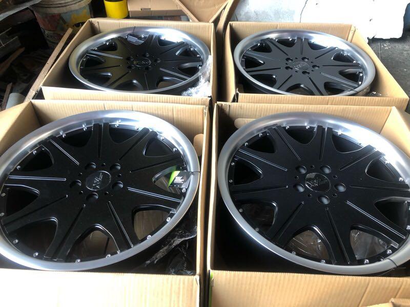 19" VIP Design Black Mags Extreme wheels 5Holes pcd 112 code DXW035 for ...