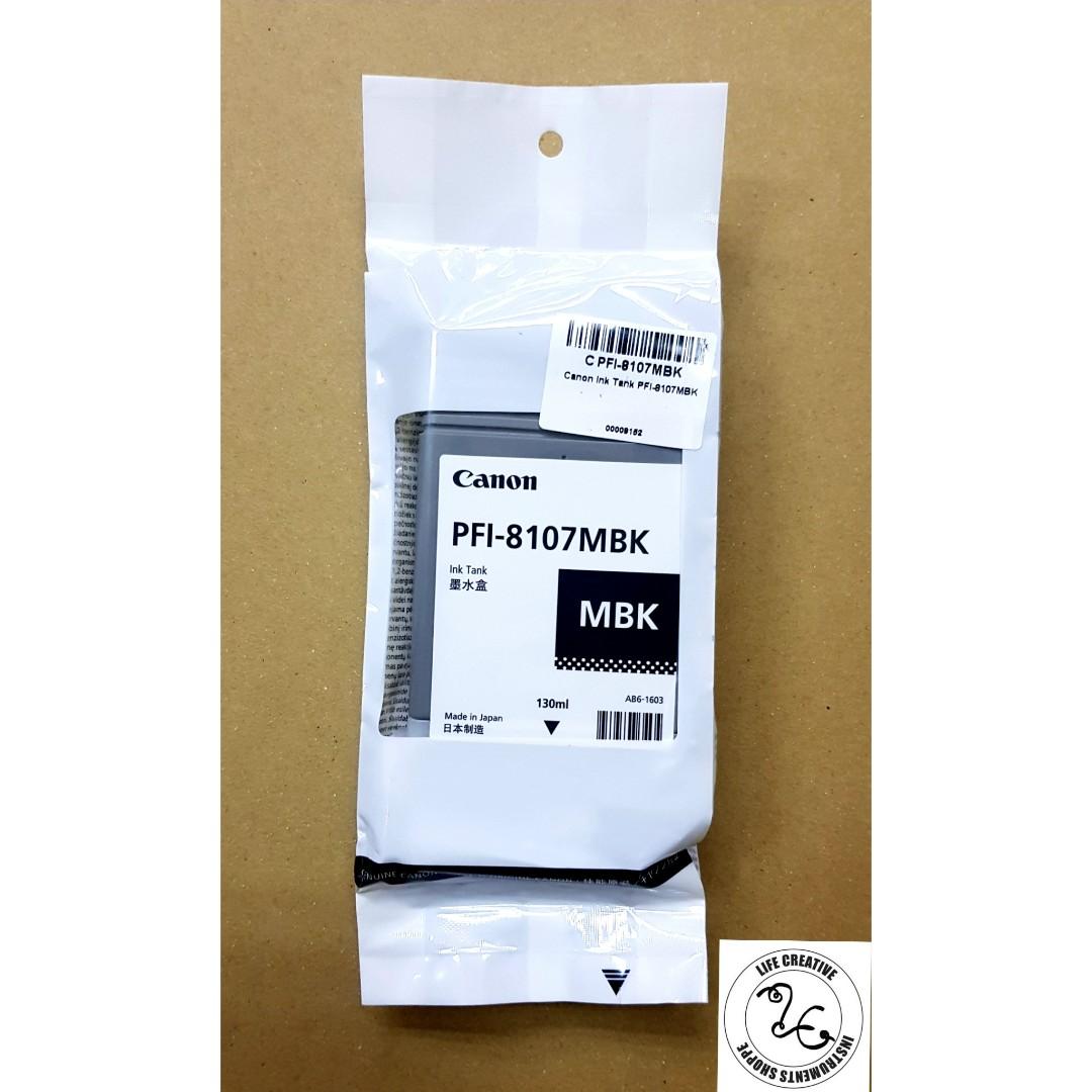 CANON Ink Tank PFI-8107MBK (Matte Black), Computers & Tech, Parts & Accessories, Cables ...