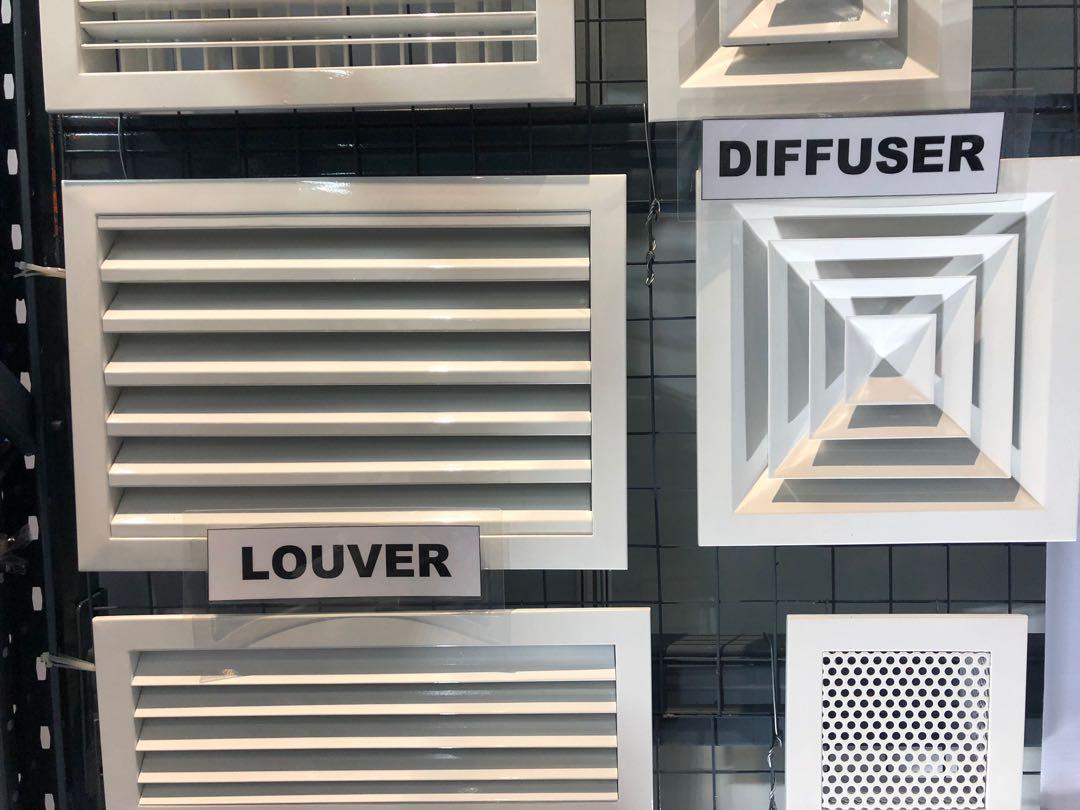 Diffuser Louver grill, Commercial & Industrial, Construction & Building ...