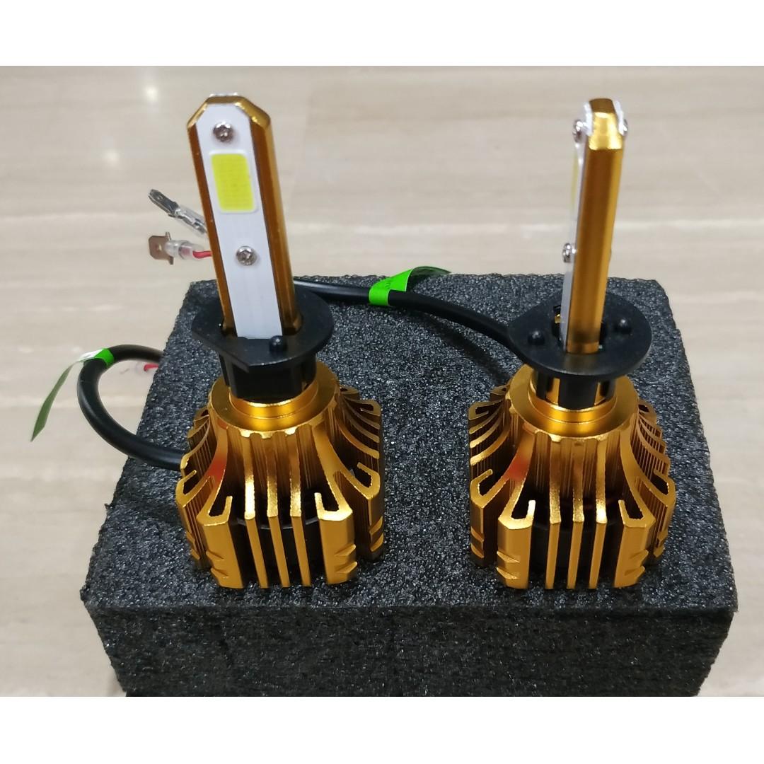 NEW H1 Turbo LED Super Bright COB 8000K 12000LM (Brightest LED with ...