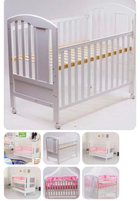 Happy Dream 4 in 1 Baby Cot, Babies & Kids, Baby Nursery & Kids ...