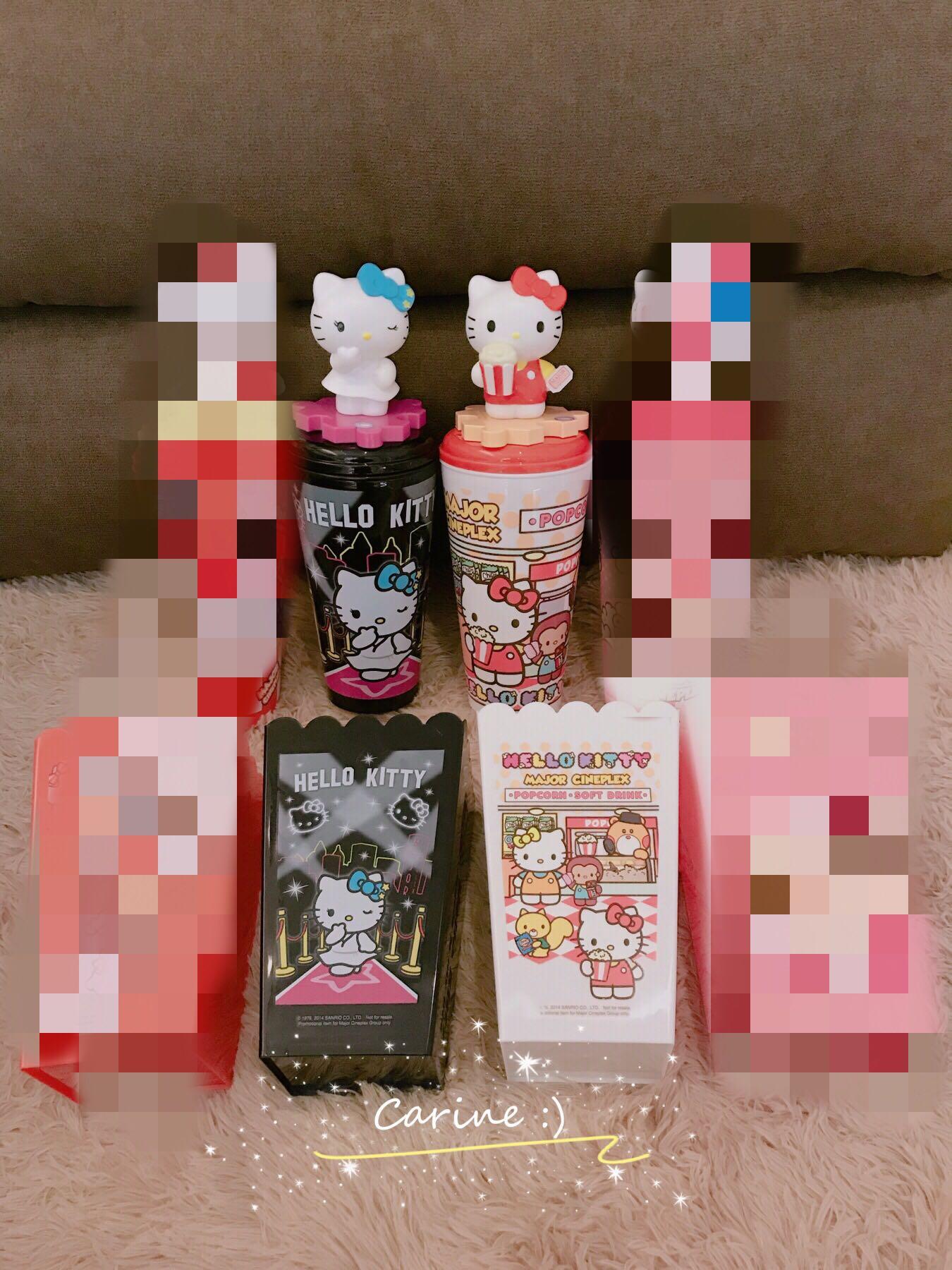 Hello Kitty popcorn bucket + bottle set, Everything Else, Others on ...