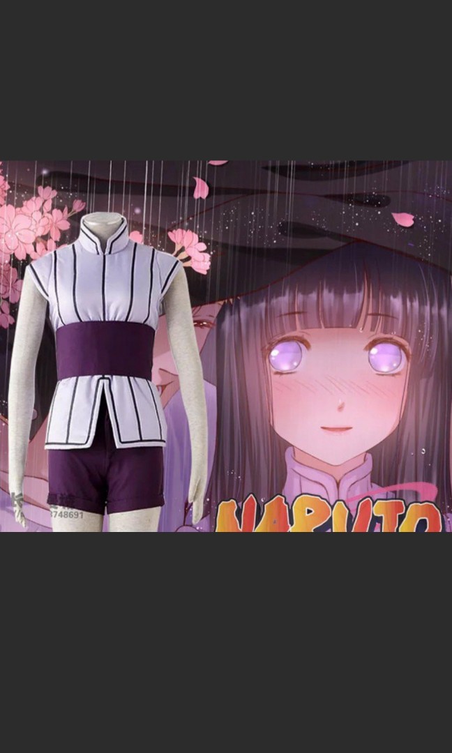 Hinata Hyuga Naruto Cosplay Attire Costume Ladies, Women's Fashion ...