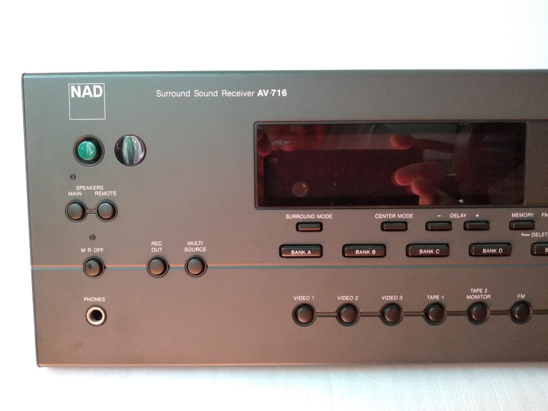 NAD AV-716 Amplifier (Surround Sound Receiver), Audio, Soundbars ...