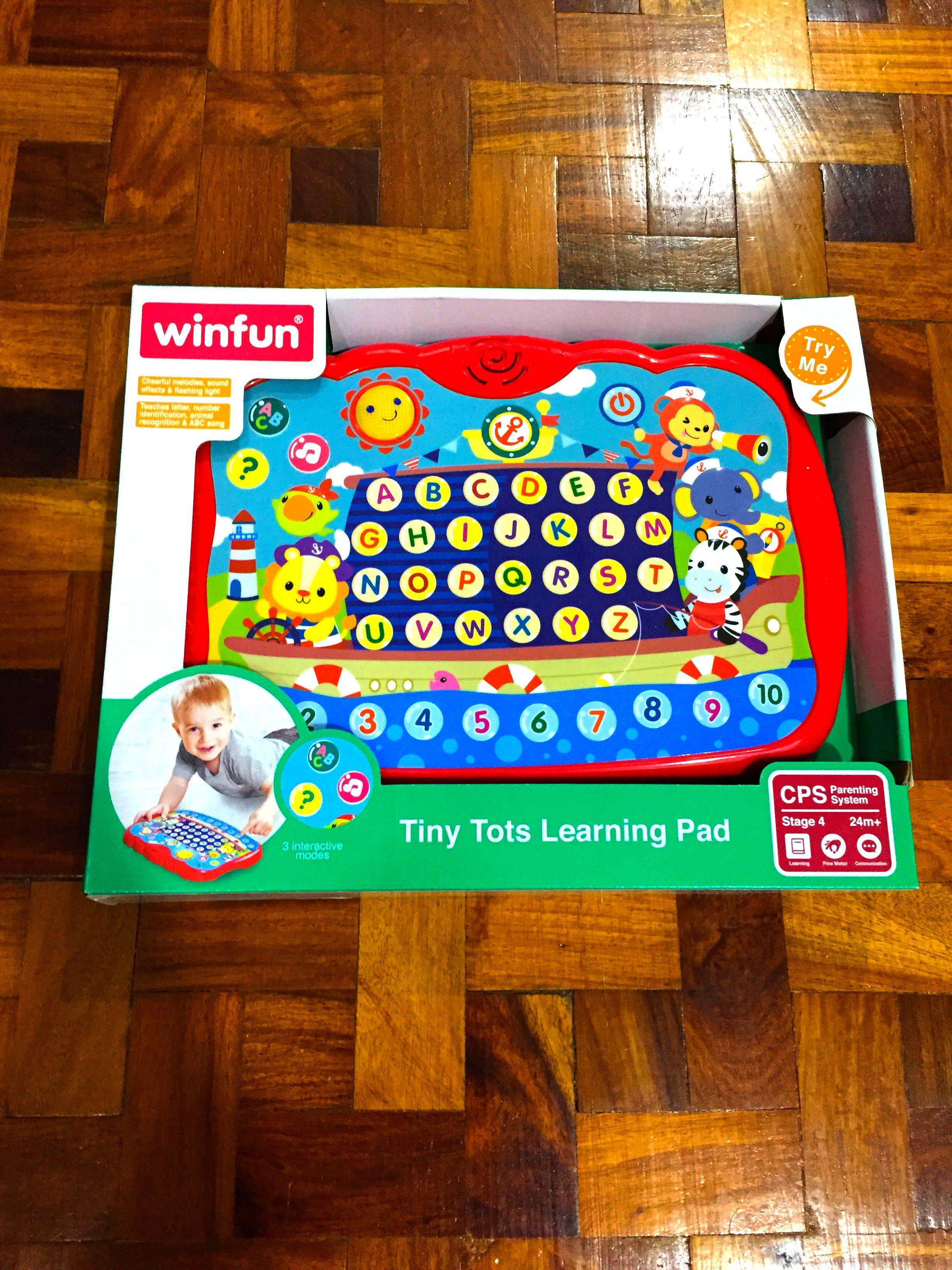 ORIGINAL Winfun Tiny Tots Learning Pad, Hobbies & Toys, Toys & Games on ...