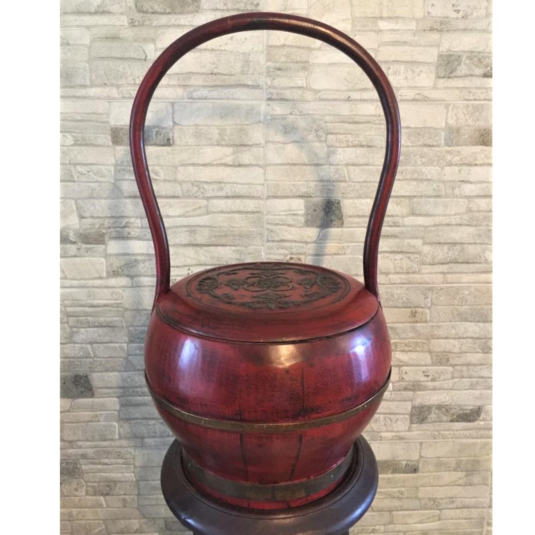 Rare Vintage Red Lacquer Ware, Hobbies & Toys, Memorabilia ...