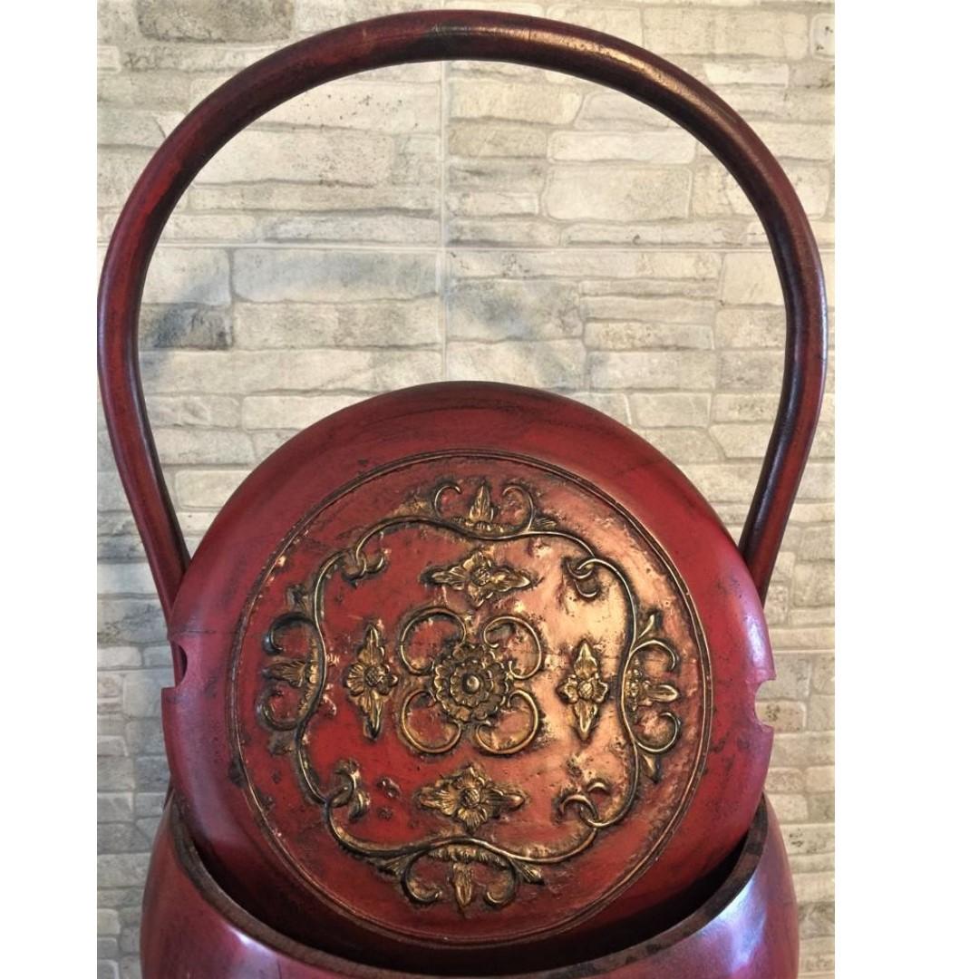 Rare Vintage Red Lacquer Ware, Hobbies & Toys, Memorabilia ...