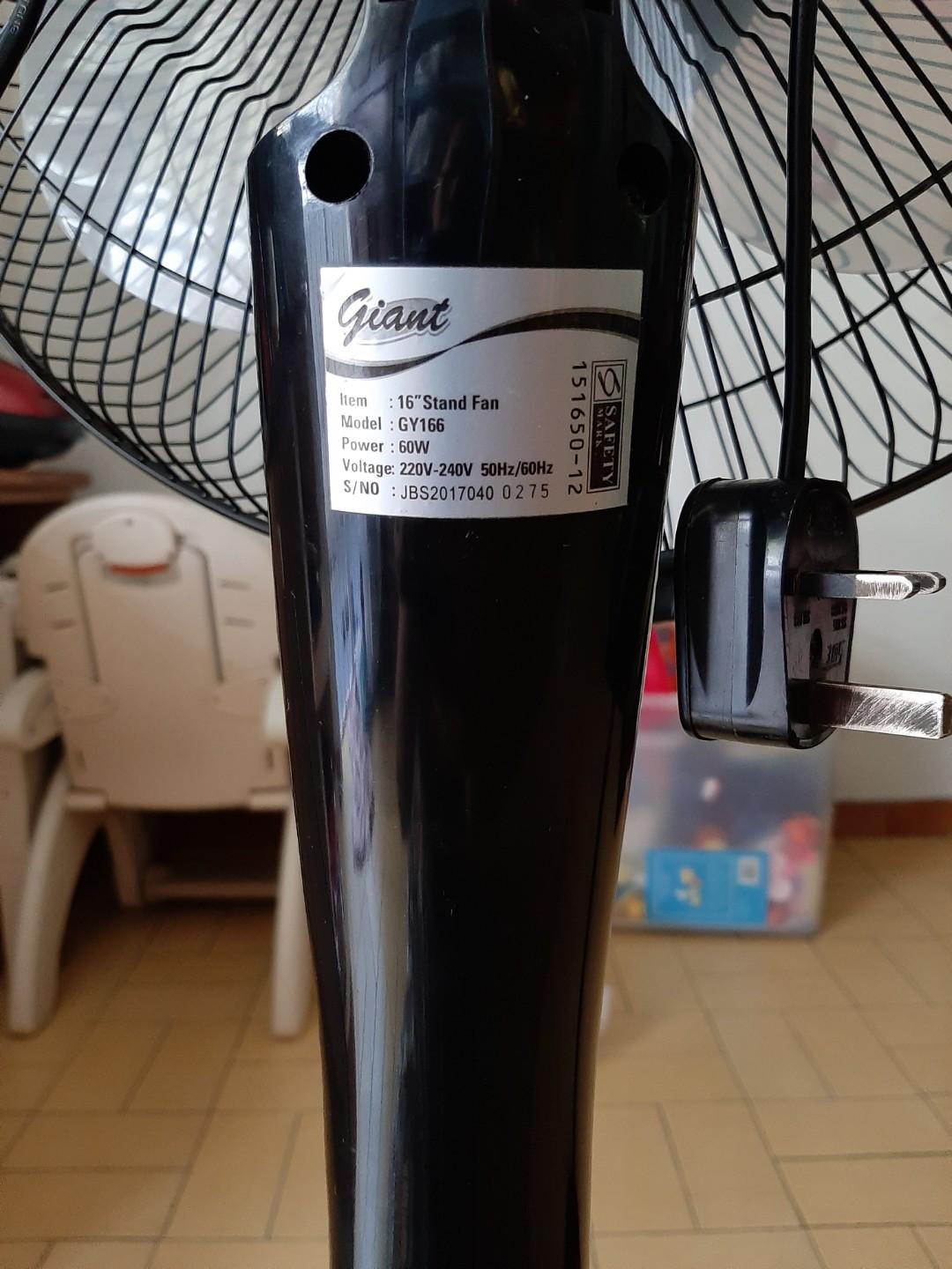 Used Giant standing Fan, Furniture & Home Living, Lighting & Fans, Fans ...