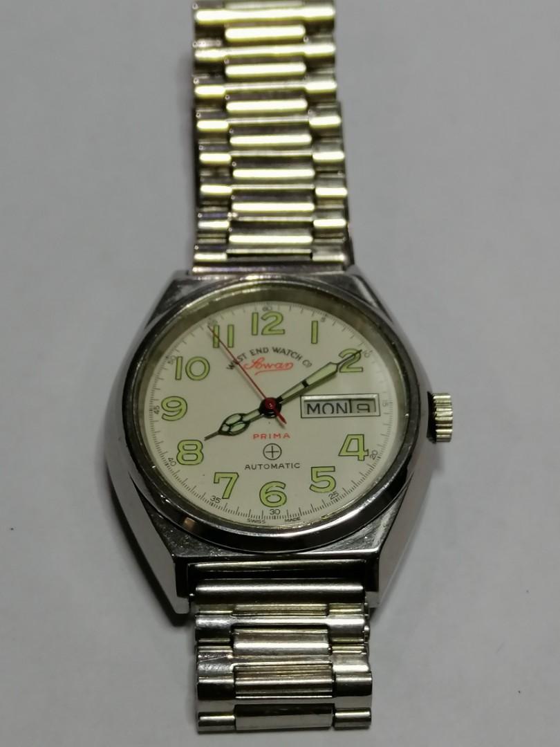 Vintage West End Sowan Military watch, Fesyen Pria, Jam Tangan di Carousell