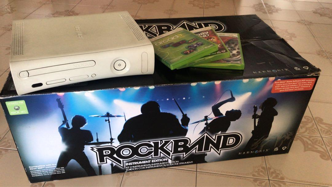 Xbox 360, Rock band set, Video Gaming, Video Games, Xbox on Carousell